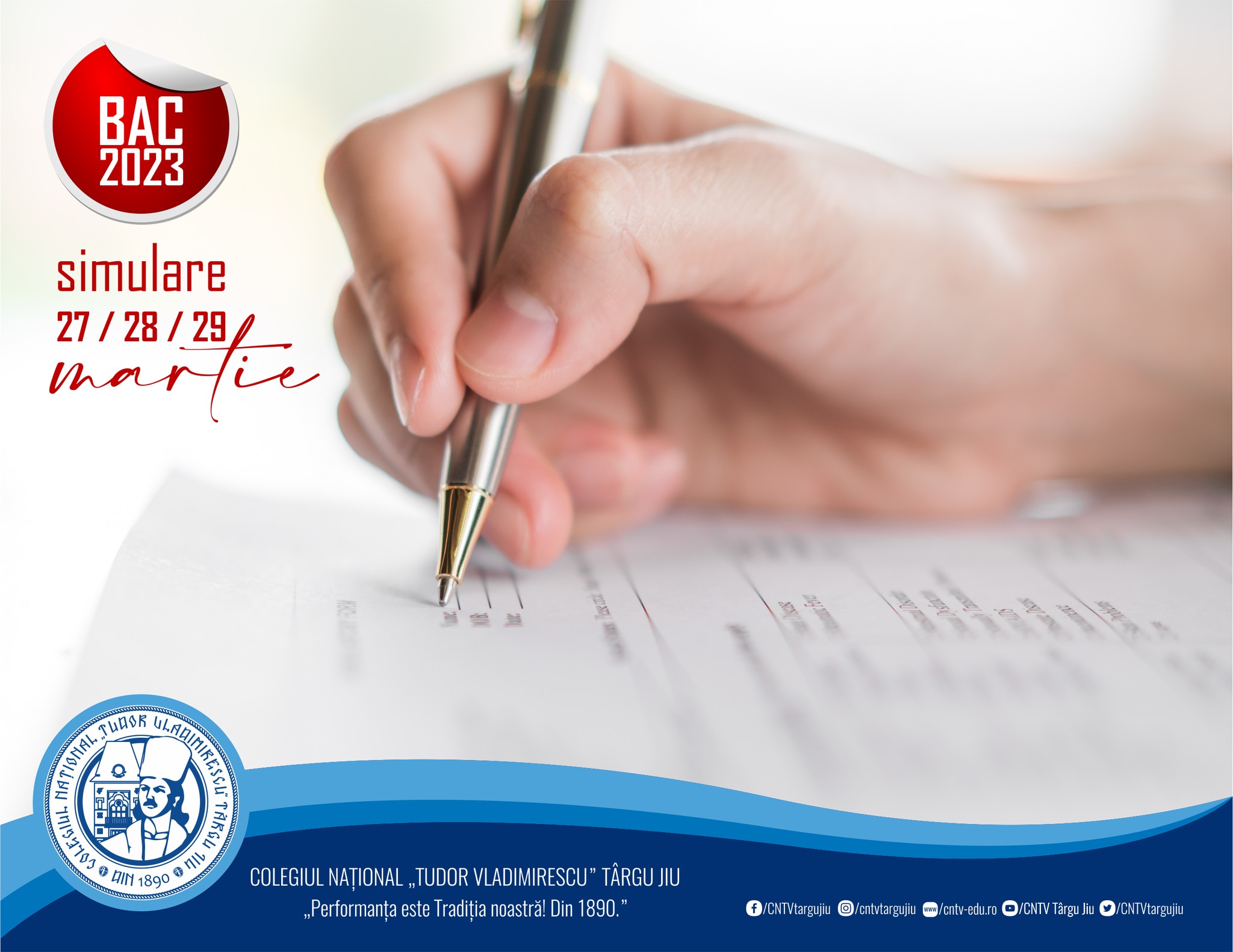 Simularea examenului național de Bacalaureat – Colegiul Național „Tudor ...